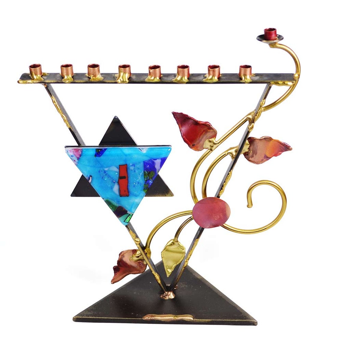 Gary Rosenthal Triangle Tree of Life Menorah Traditions - Etsy