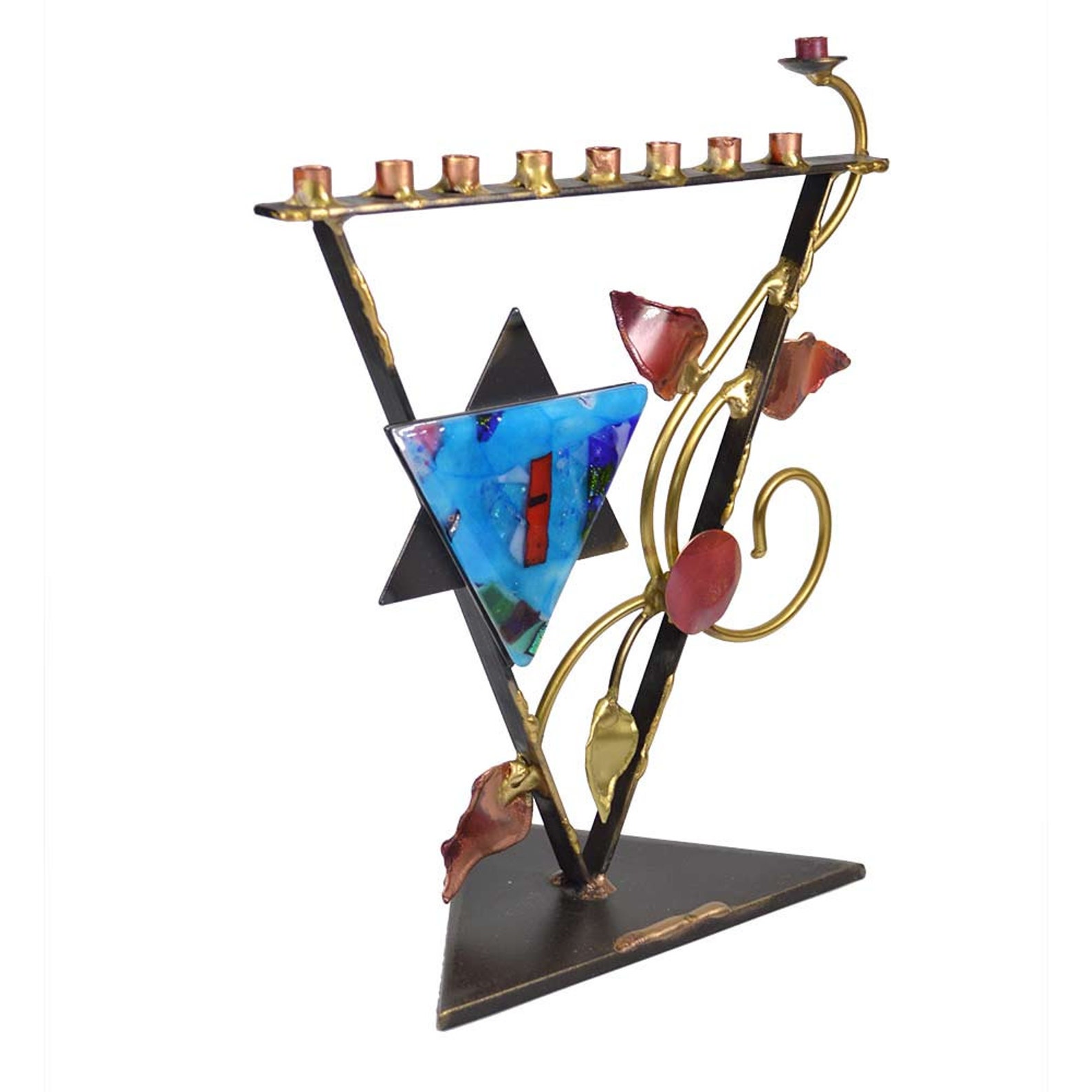 Gary Rosenthal Triangle Tree of Life Menorah Traditions - Etsy