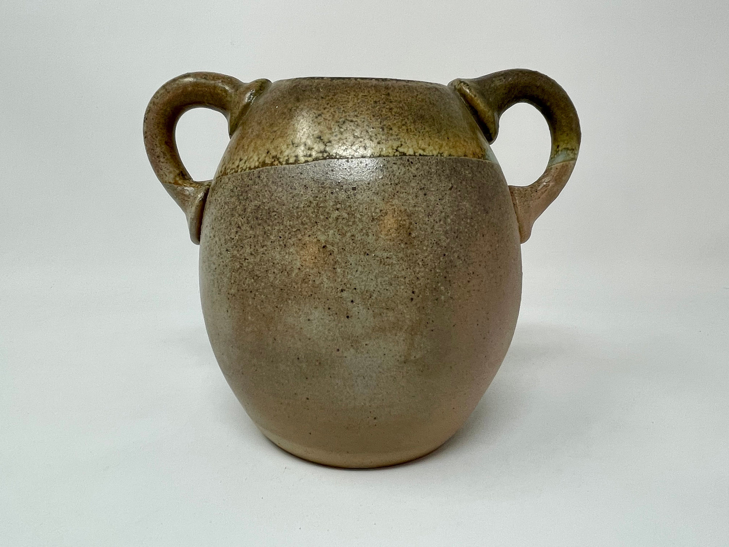 Wood Fire Vase, Handled Vase, Wood Fire Pottery - Etsy