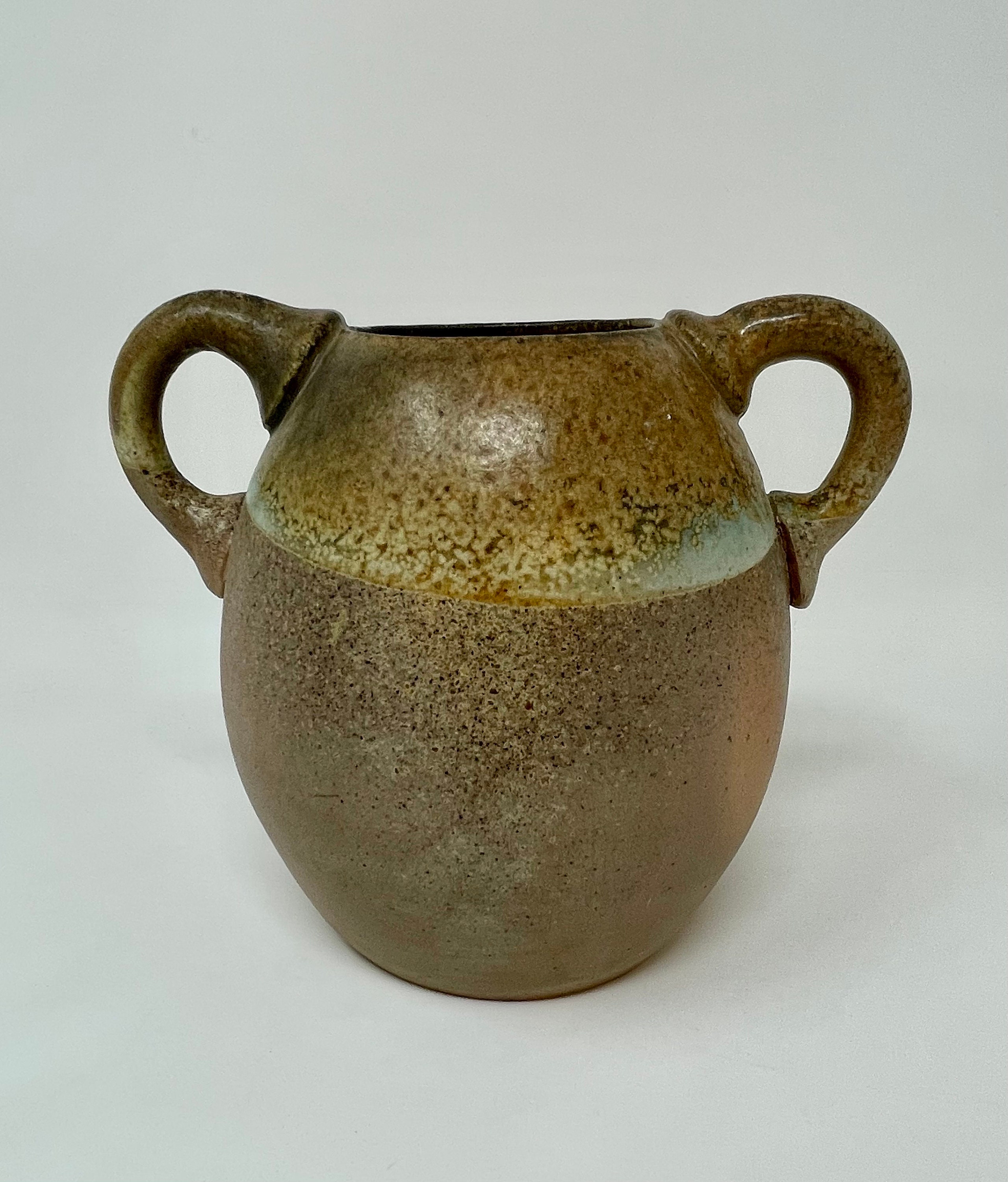 Wood Fire Vase, Handled Vase, Wood Fire Pottery - Etsy
