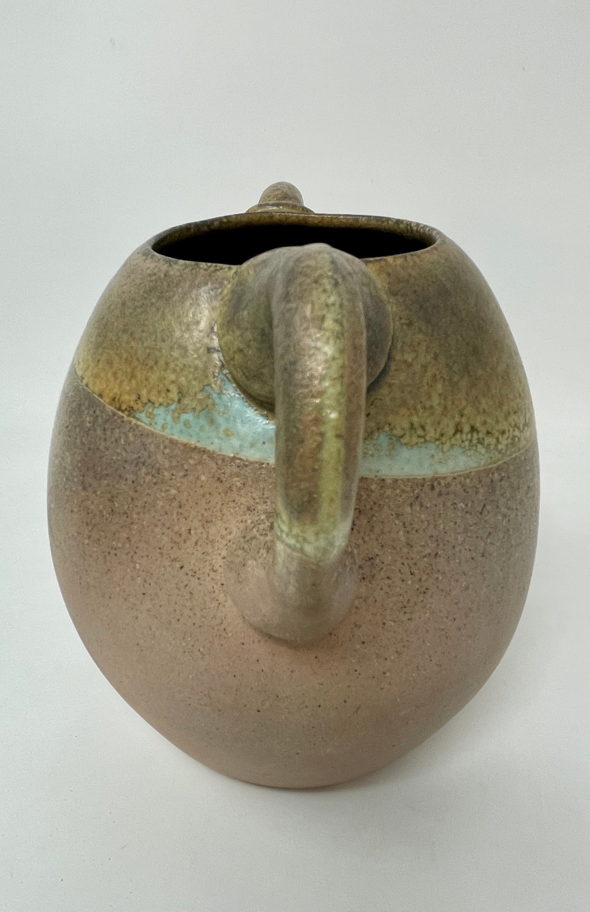 Wood Fire Vase, Handled Vase, Wood Fire Pottery - Etsy