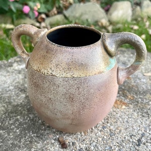 Wood Fire Vase, Handled Vase, Wood Fire Pottery - Etsy