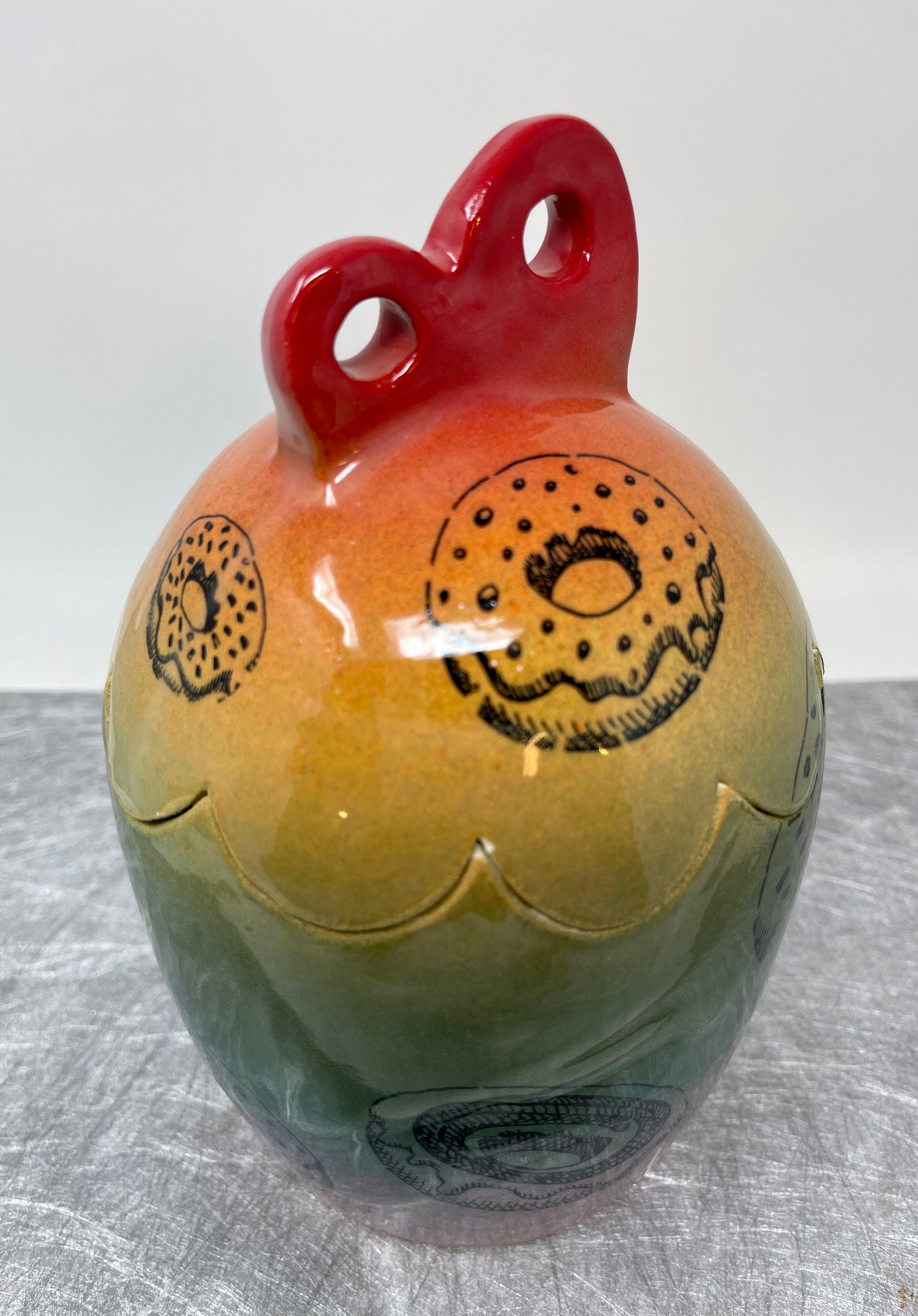 Rainbow Donut Jar, Rainbow Donut Cookie Jar, Cookie Jar - Etsy