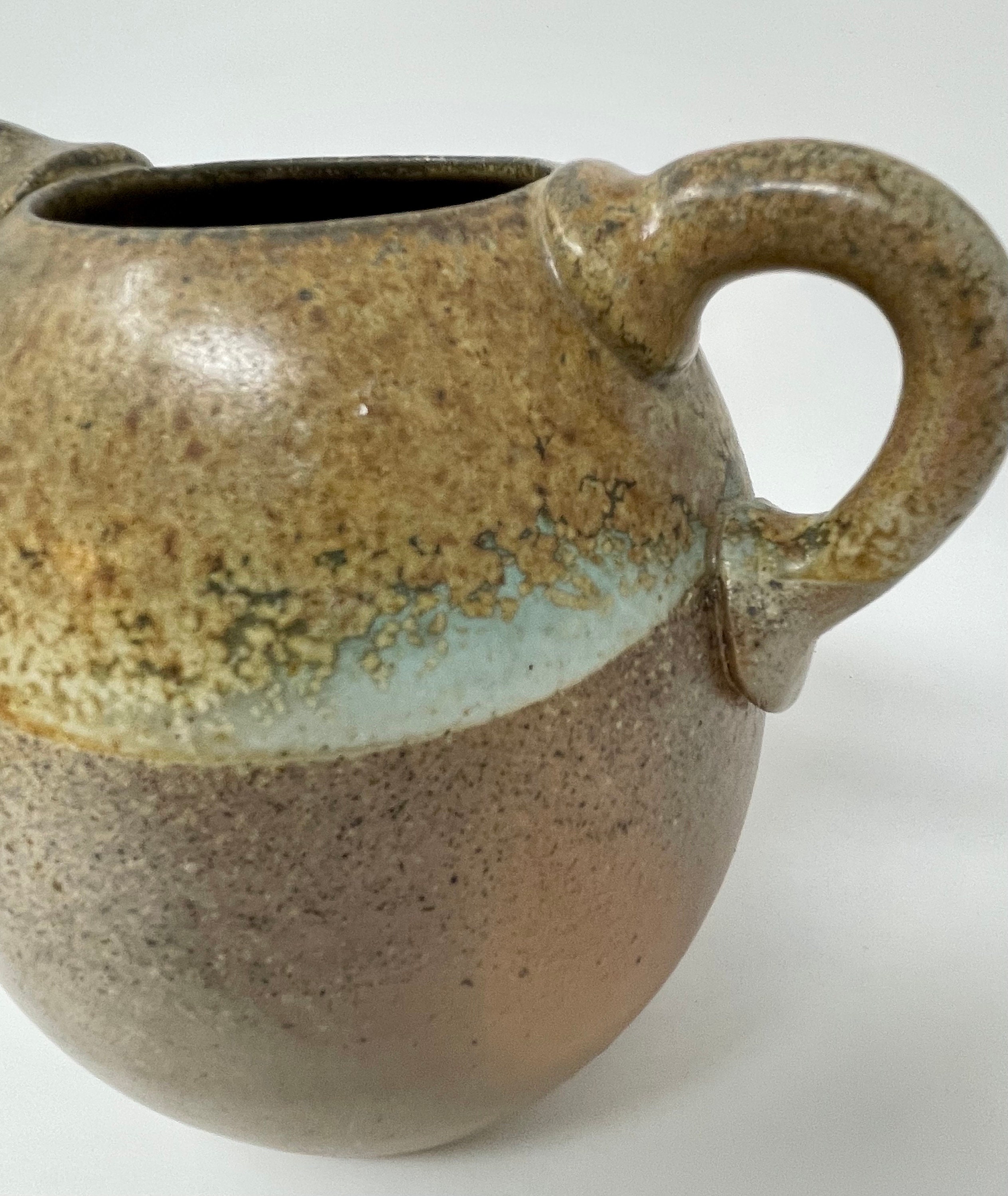 Wood Fire Vase, Handled Vase, Wood Fire Pottery - Etsy