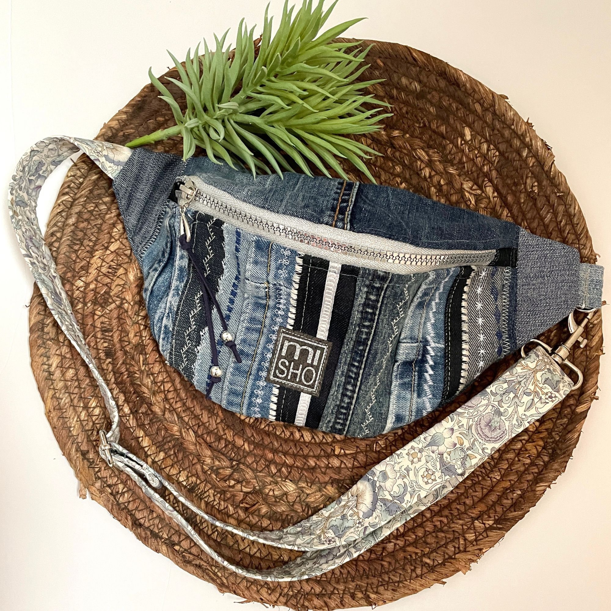 Recycled Denim Funny Pack, Crossbody Bag, Exclusive Handmade Bag ...