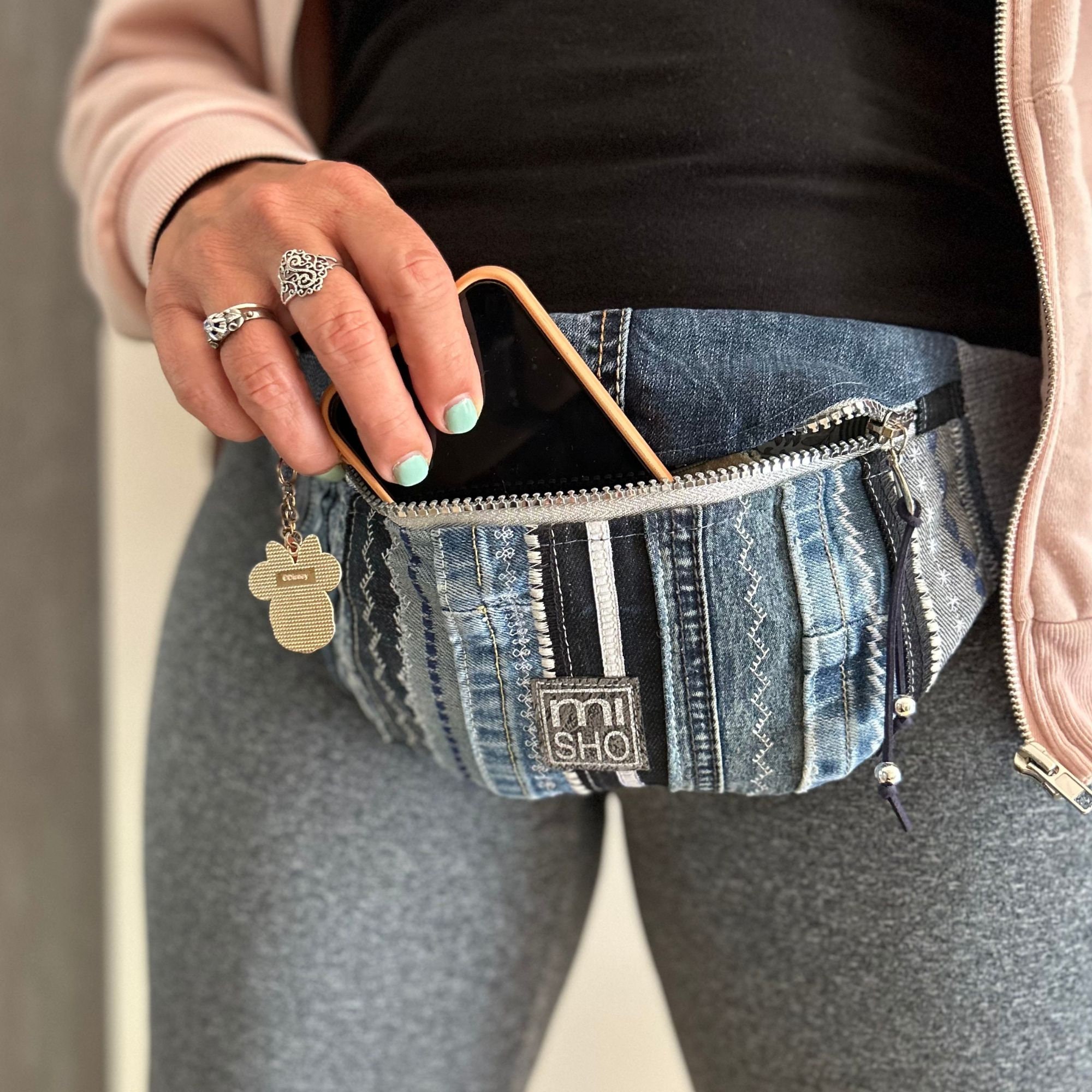Recycled Denim Funny Pack, Crossbody Bag, Exclusive Handmade Bag ...