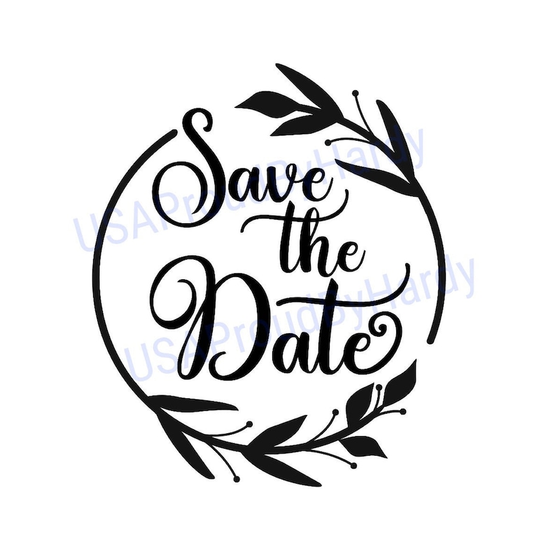 Save the Date Svg - Etsy