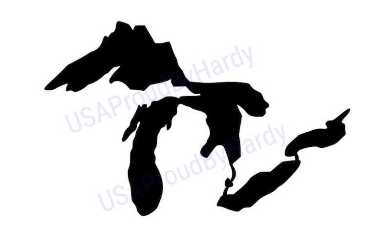 Great Lakes Outline SVG Digital File Digital Download - Etsy Canada