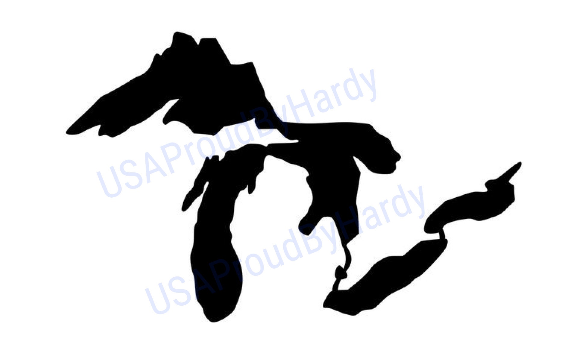 Great Lakes Outline - SVG Digital File - Digital Download - Perfect for ...