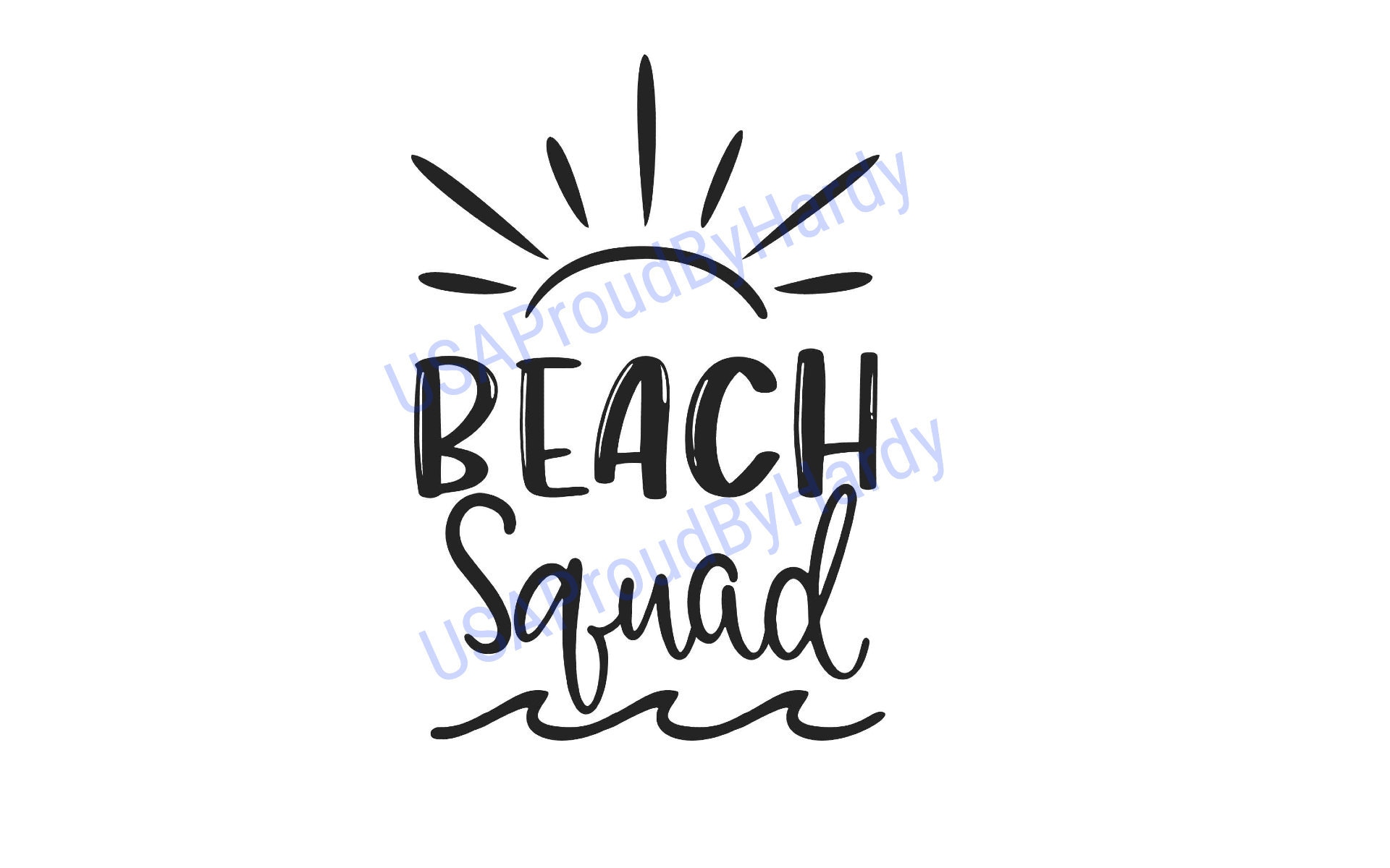 Beach Squad SVG – Car Decal, T-shirt Design (digital Download) - Etsy