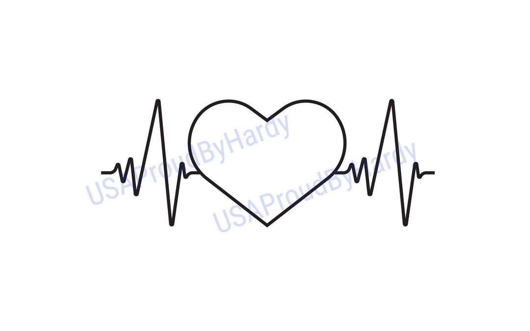 Heartbeat - Heart - SVG Digital File - Digital File - Digital Download ...