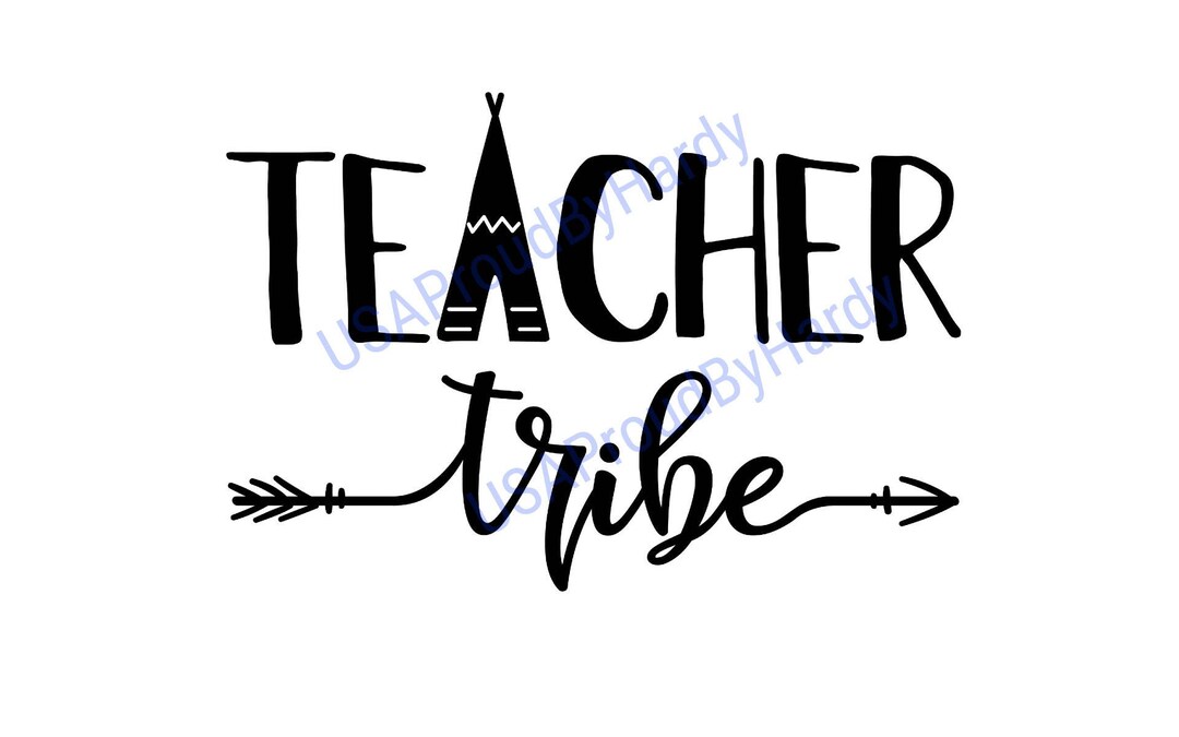 Teacher Tribe SVG – Car Decal & T-shirt Design (digital Download) - Etsy