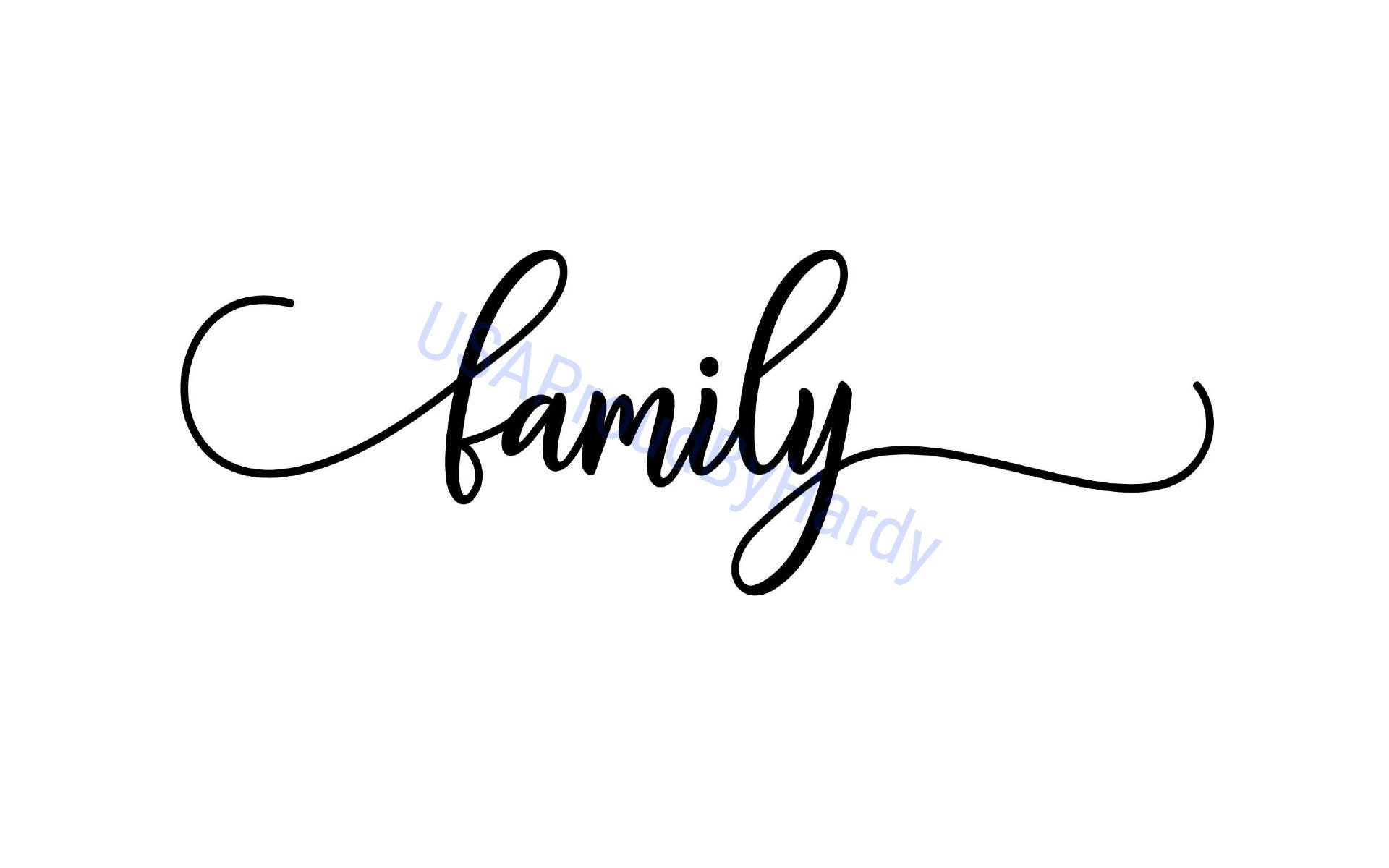 Family In Cursive Lowercase