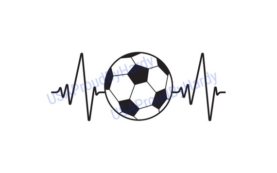 Soccer Heartbeat Soccer is Life SVG Digital File Digital | Etsy