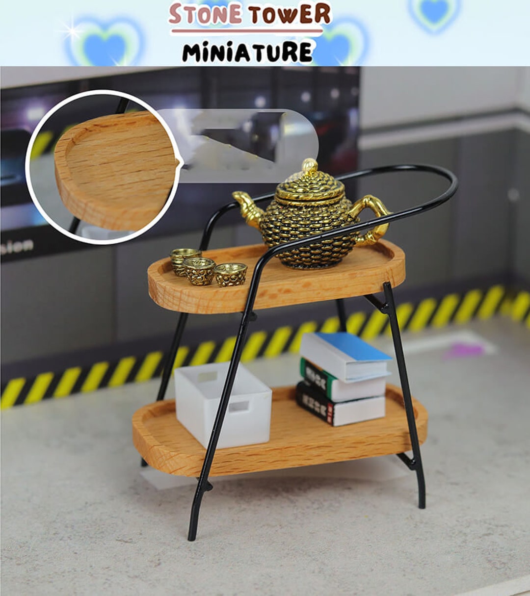 Dollhouse Storage Shelf,miniature Display Stand,mini Flower Stand Rack ...