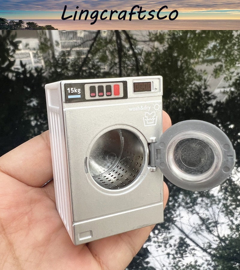Dollhouse Washing Machine Dollhouse Miniature Washing - Etsy