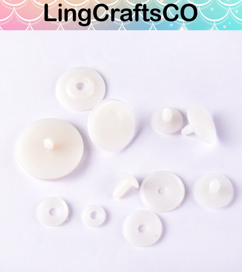 10 Sets Doll Joints, Plastic Animal Joints for Teddy Bear, 1.5/2/2.5/3 ...