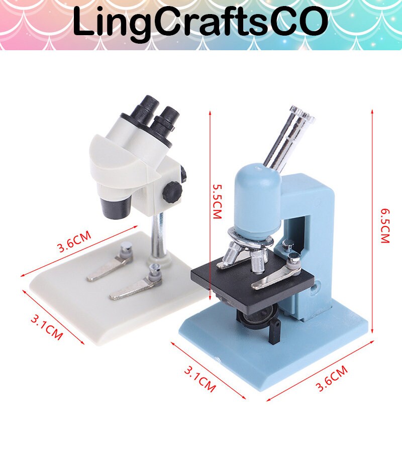 Dollhouse Microscope, 1:12 Dollhouse Miniature Microscope, Resin ...