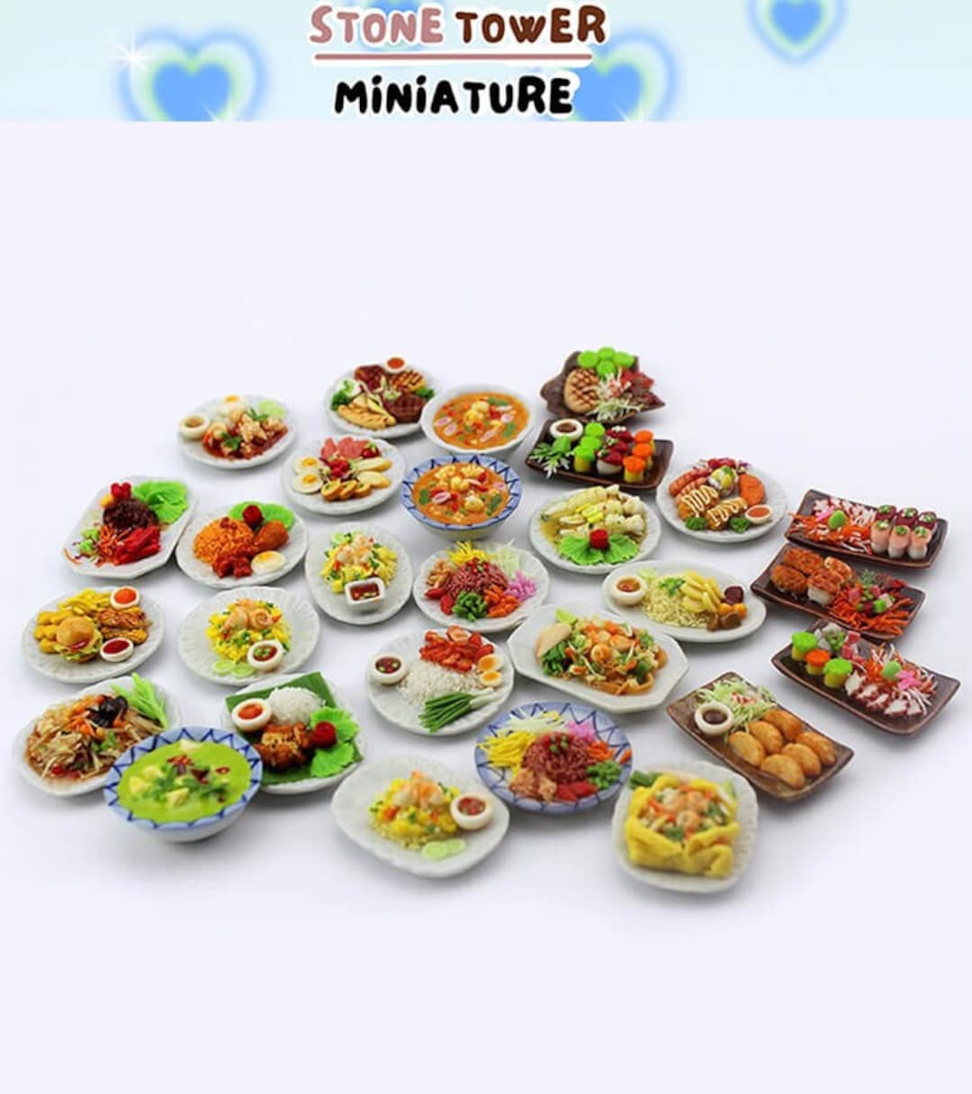 Miniature Sushi,dollhouse Miniature Food, Dollhouse Miniature Soup ...