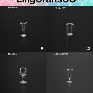 Miniature Wine Glass, Miniature Dollhouse Goblet Set, Red Wine Cup for ...