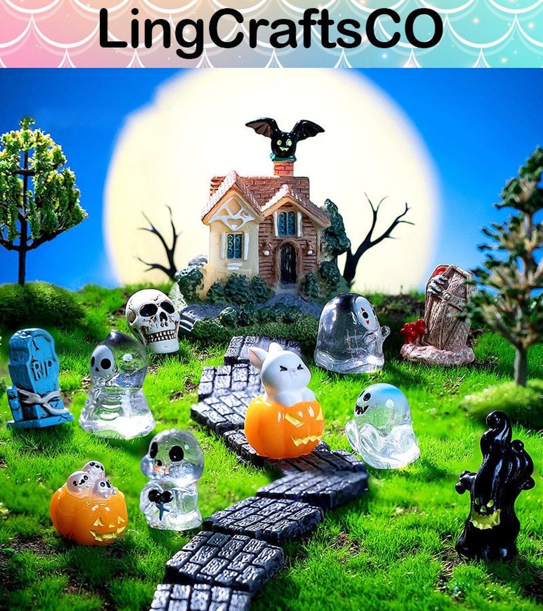 Miniature Halloween Decorations, Mini Halloween Elf Garden, Faceless ...