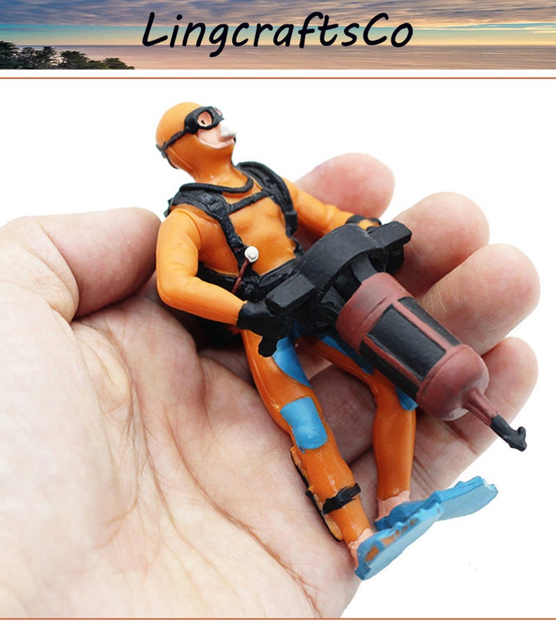 Miniature Diver Miniature Ocean Diving Diver Explore Divers - Etsy