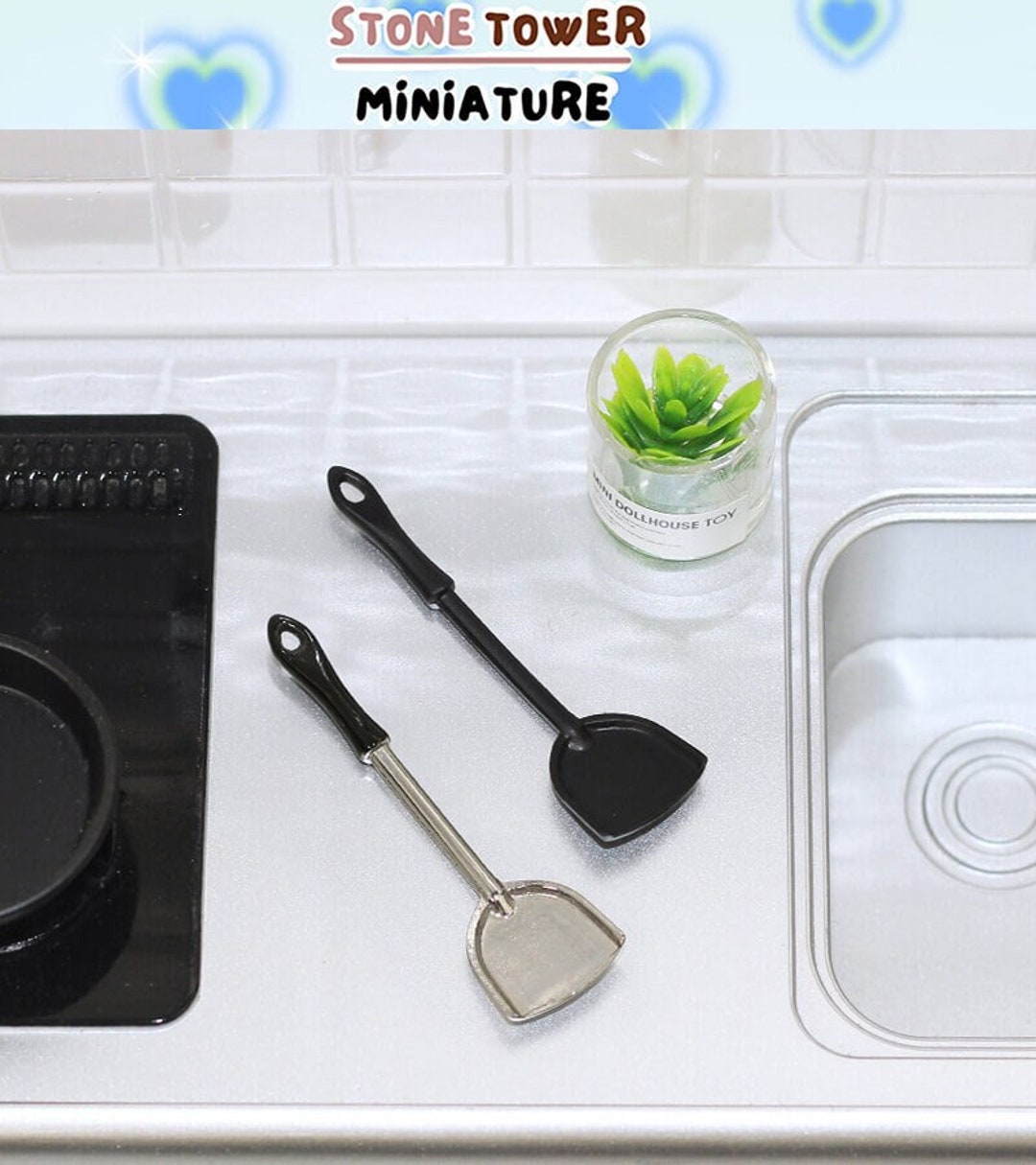 Miniature Spatula,dollhouse Miniature Cooking Utensil,dollhouse Spatula ...