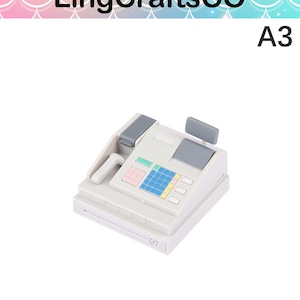 Miniature Cash Register, Miniature Simulation Scanner, Doll House ...