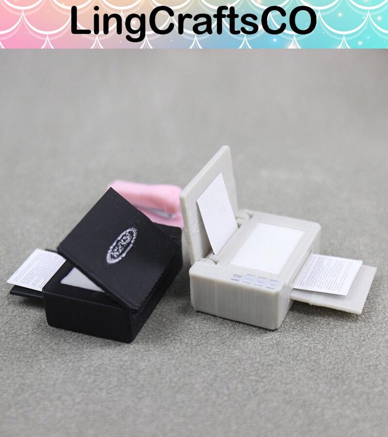 Miniature Simulation Printer: Dollhouse Office Accessory - Etsy