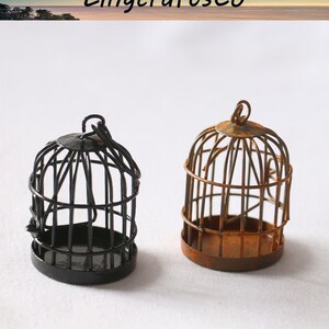Miniature Bird Cage, Dollhouse Miniature Bird Cage, Dollhouse ...