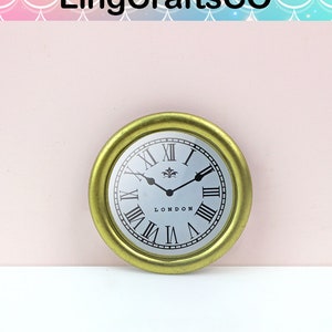 Miniature Clock,miniature Wall Clock,dollhouse Clock,mini Round Wall ...