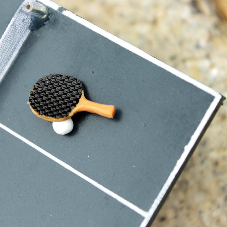 1:12 Dollhouse Miniature Table Tennis Ball Mini Ping Pong - Etsy