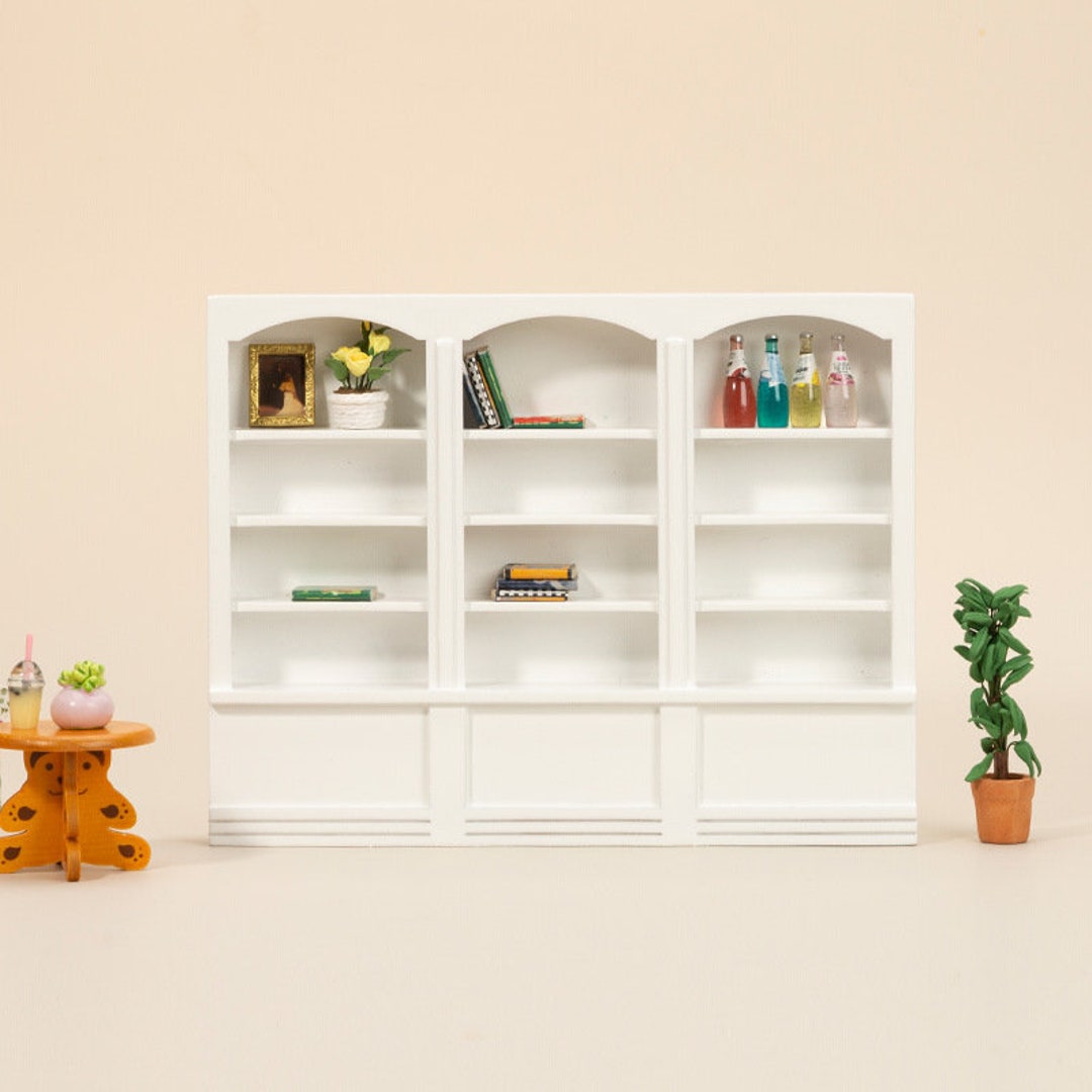 Dollhouse Cabinet Shelf, 112 Dollhouse Miniature Bookshelf, Dollhouse ...