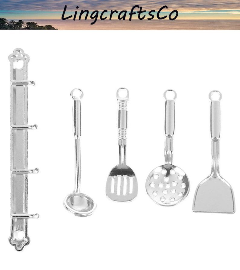 Miniature Kitchen Utensils 5pcs/set Dollhouse Miniature - Etsy