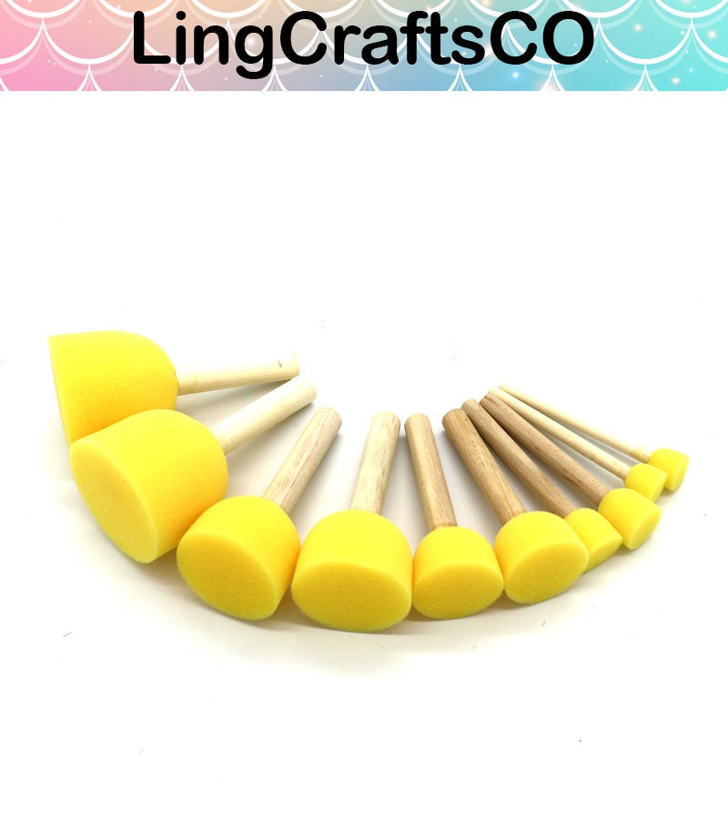 5pcs Pottery Sponge Ceramic Sponge With Wooden Handle - Etsy