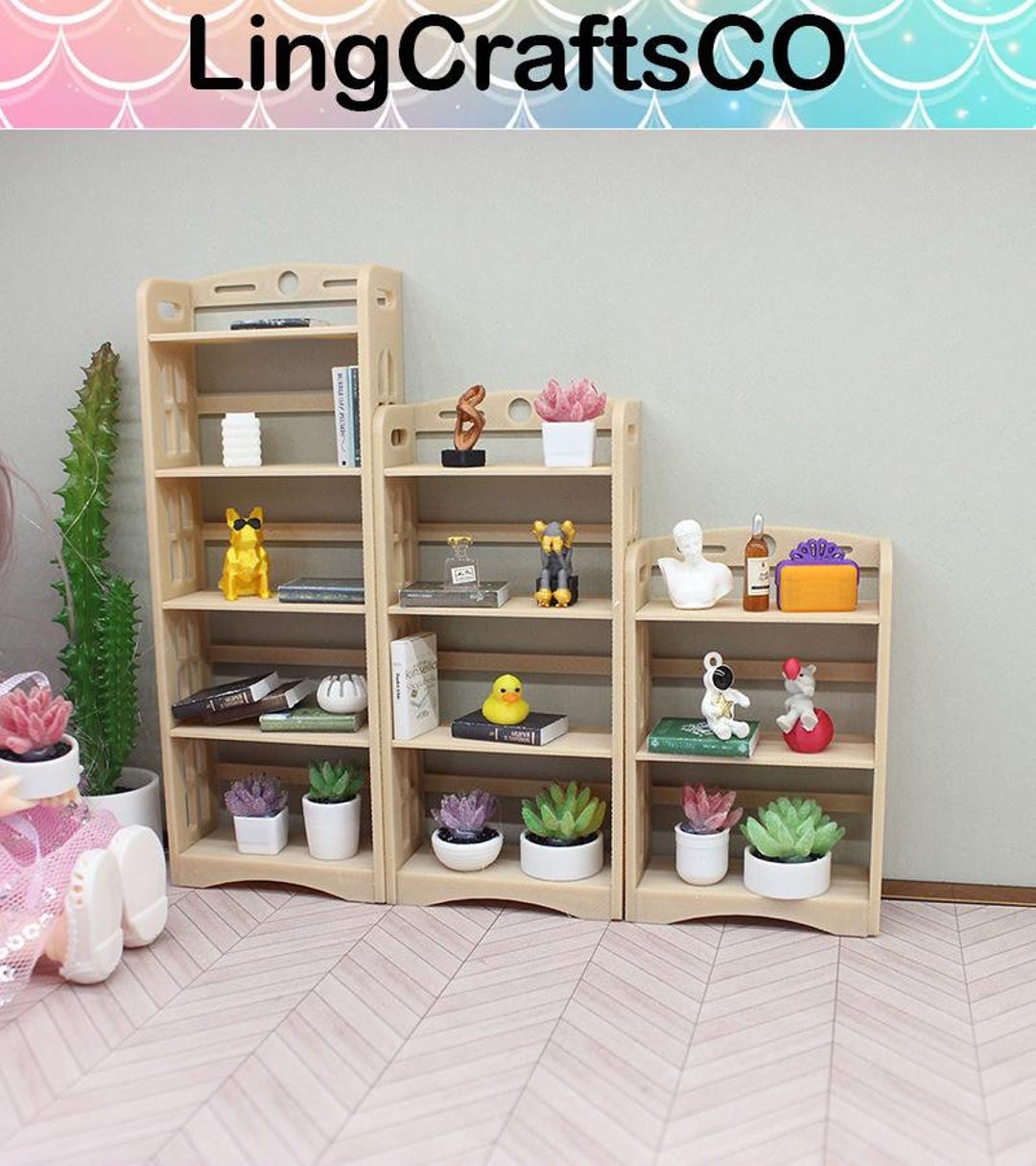 Miniature Display Shelf,miniature Storage Shelf for Dollhouse,display ...