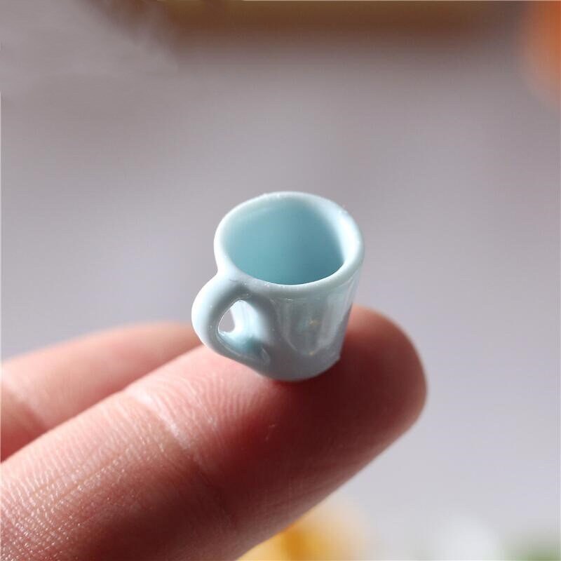 4pcs/lot 1:12 Miniature Dollhouse Mini Mug Cups for 1/6 Doll House ...