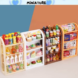 Miniature Display Shelf,dollhouse Furniture,miniature Storage Shelf ...