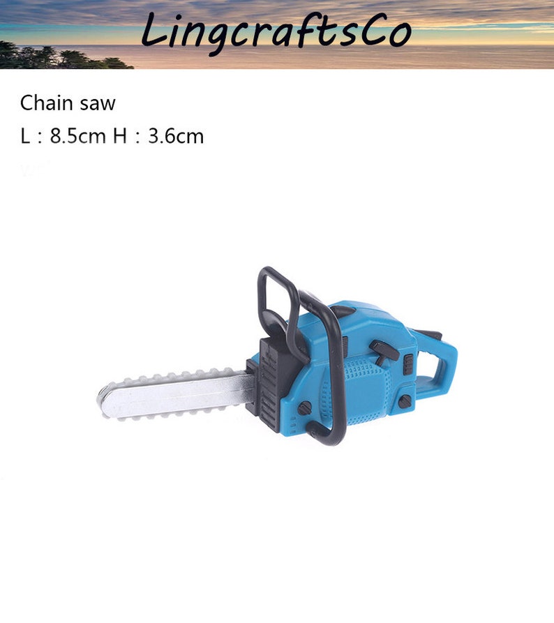 Miniature Chainsaw Dollhouse Miniature Chain Saw Lawn Mower - Etsy