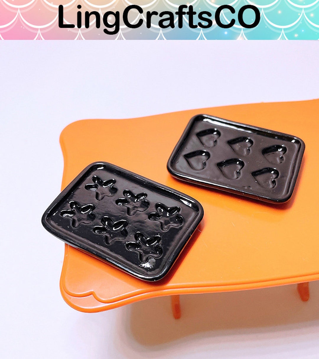 Miniature Baking Supplies, Dollhouse Miniature Baking Tray, Metal Mini ...
