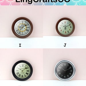 Miniature Clock,miniature Wall Clock,dollhouse Clock,mini Round Wall ...