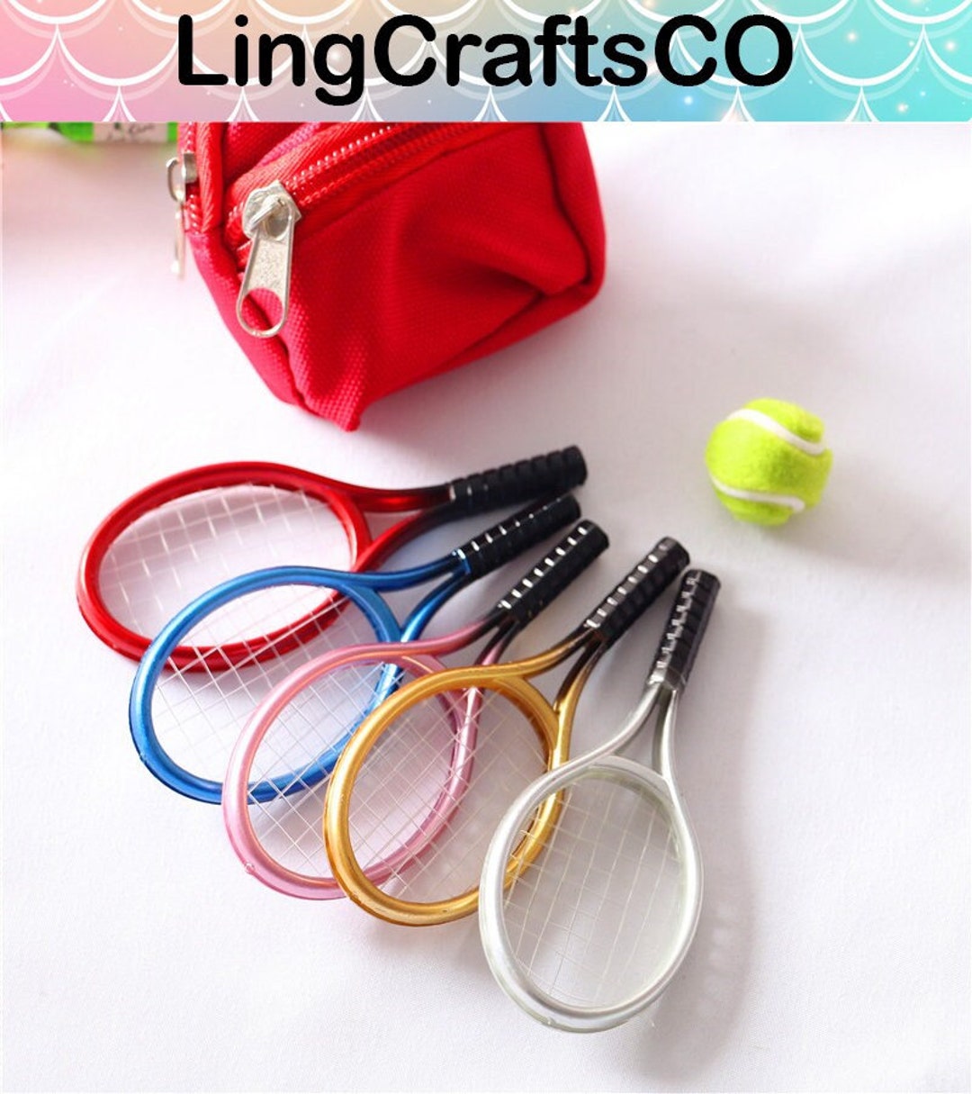 Miniature Tennis Racquet,simulation Mini Sports Items,tennis Racket ...