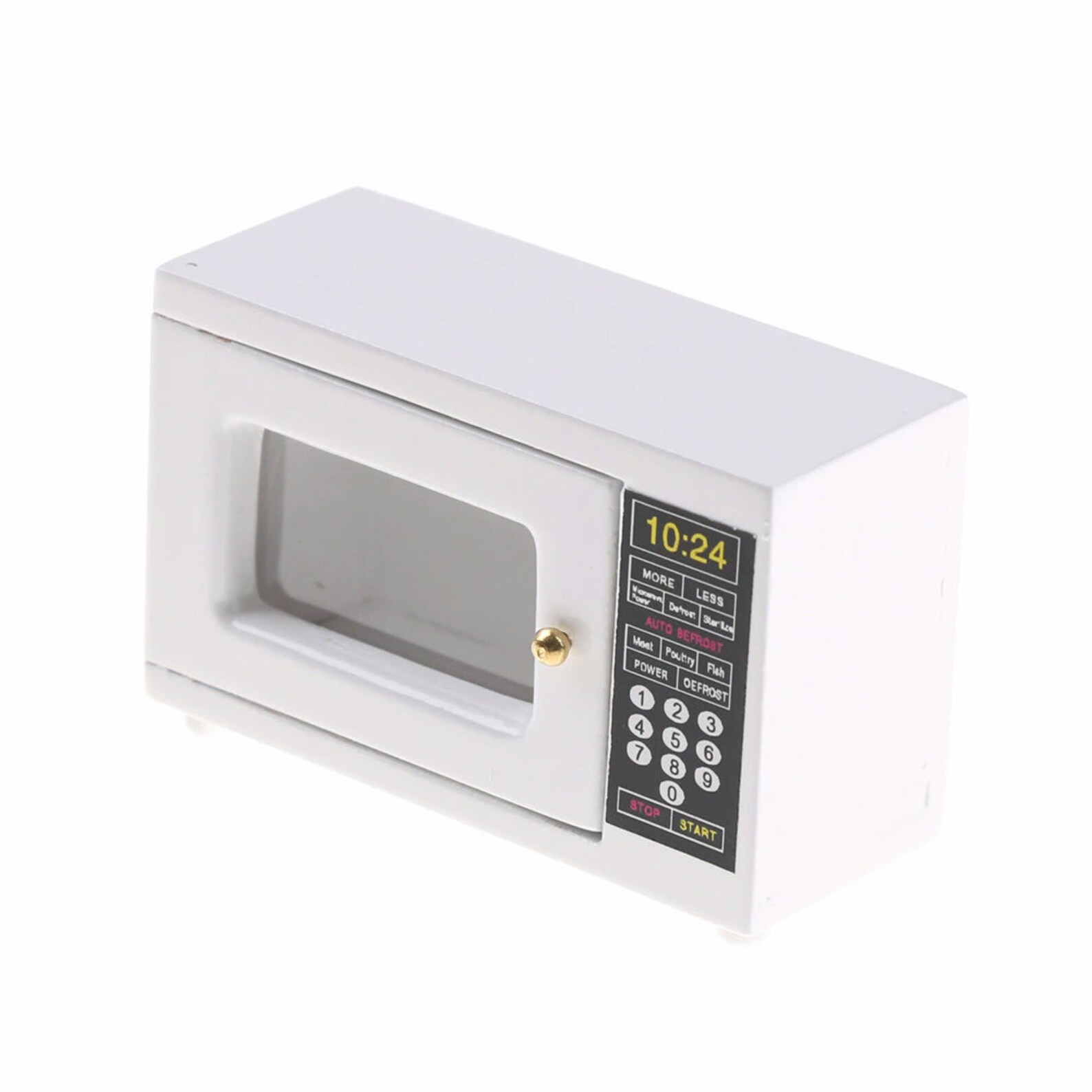 1:12 Dollhouse Mini Microwave Oven Model Simulation Kitchen Furniture ...