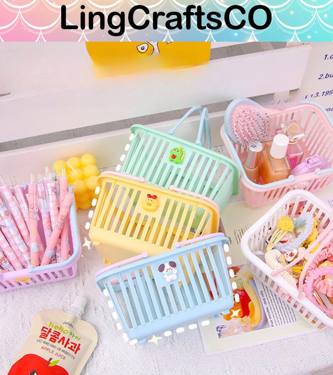 Miniature Storage Basket, Small Plastic Bucket Baskets, Mini Shopping ...