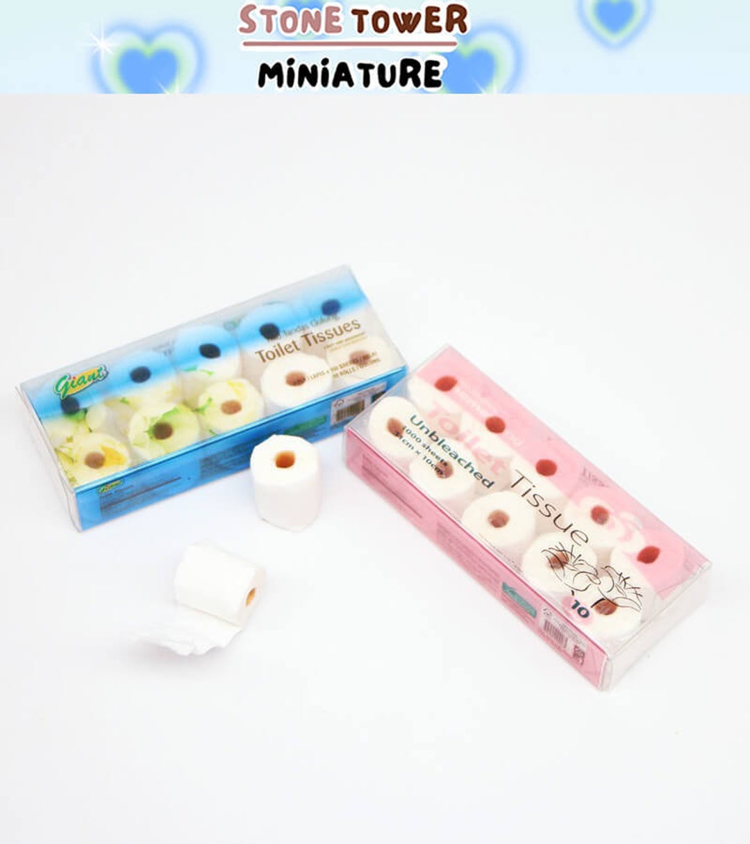 Miniature Toilet Paper,dollhouse Miniature Tissue Roll,doll House ...