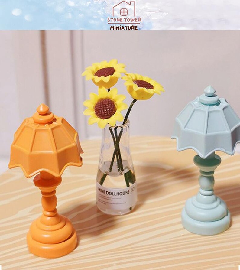 Dollhouse Lamp,miniature Desk Table Lamp, Miniature Furniture,doll ...