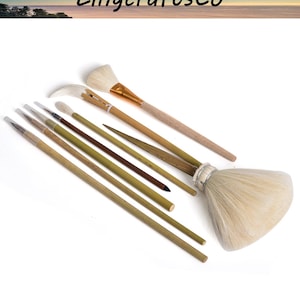 Glaze Brushes, 8PCS Pottery Art Painting Tools, Pottery Brush, DIY ...