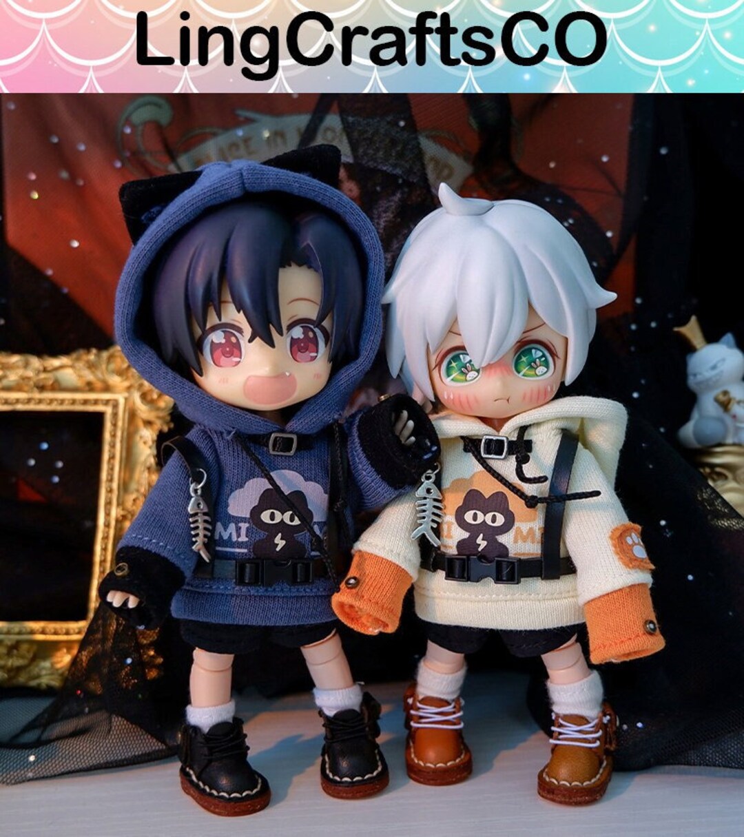 Obitus11 Clothes,3pcs/set Nendoroids Hoodies,cute P9 YMY Tops,kawaii ...