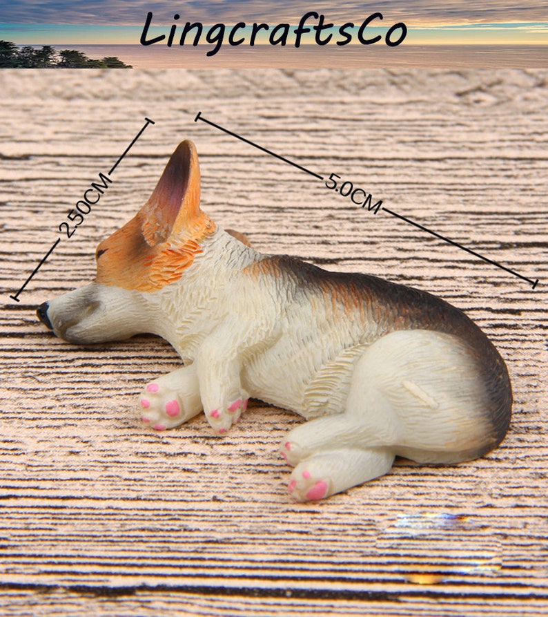 Dollhouse Miniature Corgi 1:12 Sleeping Welsh Corgi Dog Home - Etsy