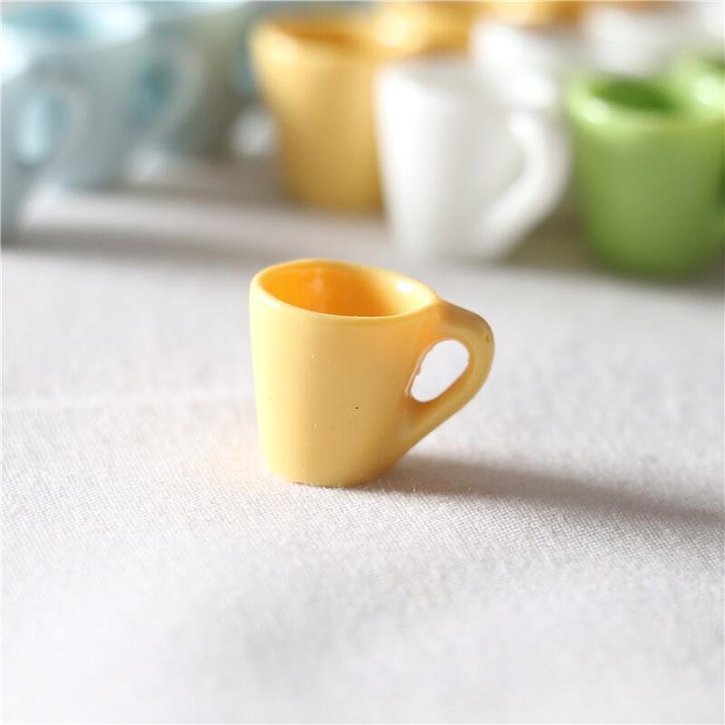4pcs/lot 1:12 Miniature Dollhouse Mini Mug Cups for 1/6 Doll House ...